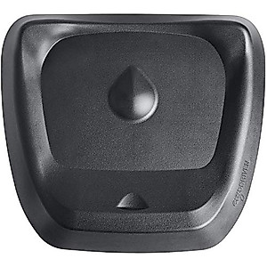 Topo Comfort Mat by Ergodriven | The Original Not-Flat Anti-Fatigue Standing Desk Mat with Calculated Terrain | Accessories | Obsidian Black