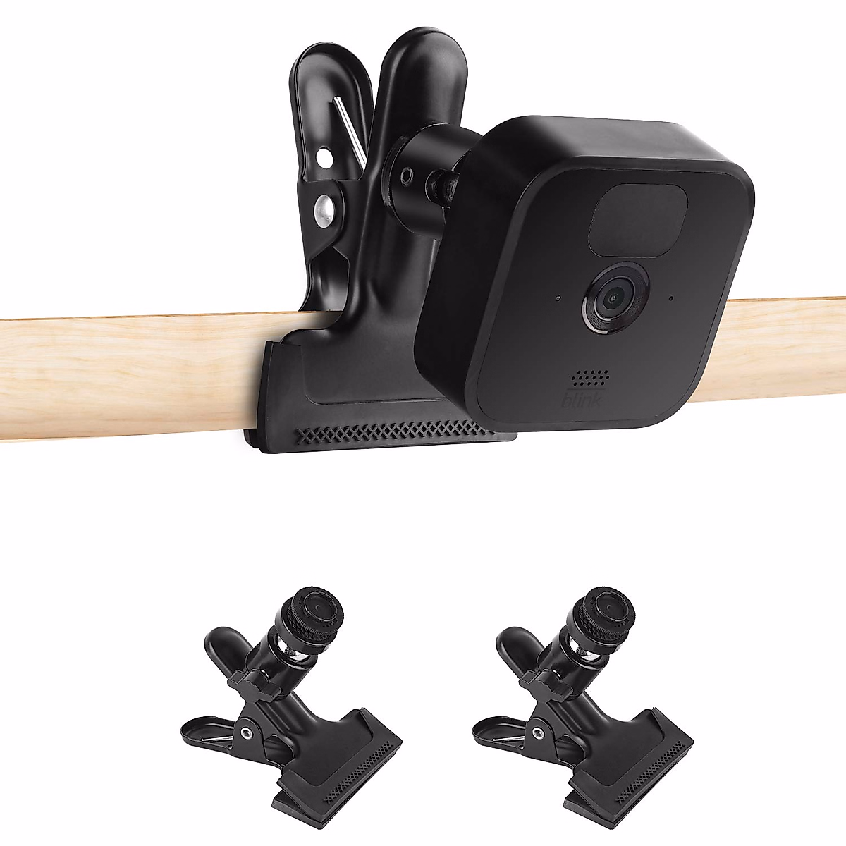 ALERTCAM 2Pack Clip Clamp Mount for Blink Outdoor 4 (4th Gen) / (3rd Gen), Blink XT / XT2, Blink Mini/Mini 2, Metal Clip Holder to Attach Your Camera Anywhere with No Tools