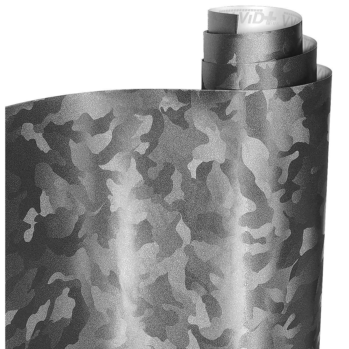 VViViD+ Stealth Medium Pattern Camouflage Vinyl Wrap Roll (1ft x 5ft, Ghost Metal)