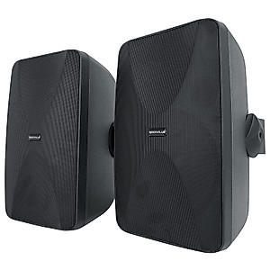 Rockville 2 WET-6525B 6.5" 70V Commercial Indoor/Outdoor Wall Speakers in Black
