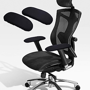 STOBOK 2 Pcs Removable Armchair Covers Office Chair Arm Covers Durable Elastic Sponge Armrest Chair Slipcovers for Office Home