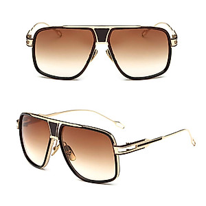 Gobiger Aviator Sunglasses for Men 100% UV Protection Goggle Alloy Frame with Case…