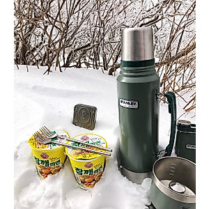 Outlery | Collapsible, Reusable Straw for Travel and Day Trips Stainless Steel Metal Straw with a Telescopic Portable Design BUNDLE WITH Outlery | Camping Utensils Foldable Travel Cutlery (Raw Silver)