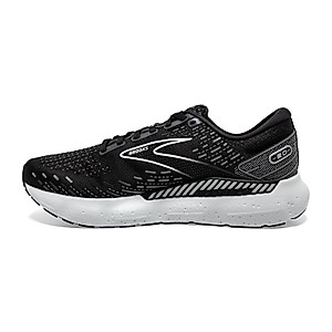 Brooks Men's Glycerin GTS 20 Supportive Running Shoe - Black/White/Alloy - 11 Medium