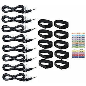Silverline 8 Cable Connection Kit for Roland TM-6 PRO Trigger Module Cymbals/Pads/Triggers