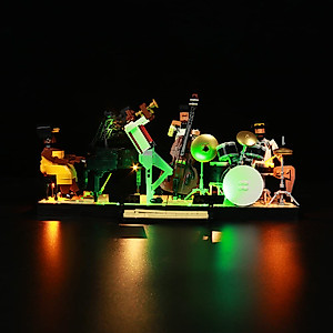 VONADO LED Light Kit Compatible with Lego Jazz Quartet 21334, DIY Lighting Compatible with Jazz Lego Ideas Building Set (NO Lego Model,ONLY Lights)