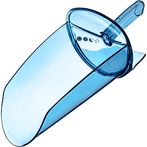 San Jamar SI9500 Polycarbonate Saf-T-Scoop Only, 64oz to 86oz, for Ice Machine, Blue