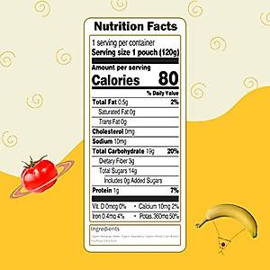 Earth's Best Organic Baby Food Pouches, Stage 2 Fruit and Grain Puree for Babies 6 Months and Older, Organic Banana Raspberry and Brown Rice Puree, 4.2 oz Resealable Pouch (Pack of 12)