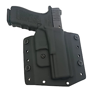 CKX-3 Black Chicago Screws 1/4” set, for DIY Kydex / Leather Knife sheath and Gun Holsters, Phillips Truss Heads + Slotted posts + Rubber Spacers / Washers + Extra: Philips Truss Head screw .500” (20)