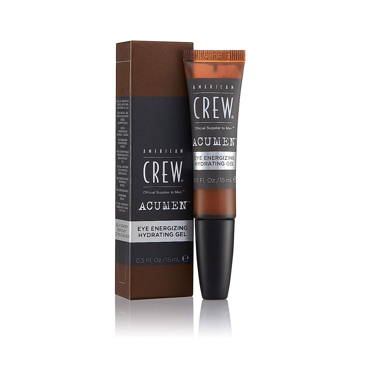 American Crew Men's Eye Hydrating Gel, Energizing Oil-Free Gel to Minimize Puffiness and Reduce Dryness, 0.5 Fl Oz
