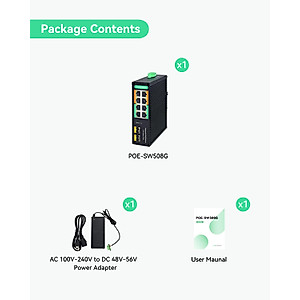 LINOVISION Industrial 8-Port Full Gigabit POE++ Switch with 4 BT 90W PoE Ports, 2 Gigabit SFP Uplinks, POE Budget 120W, POE Watchdog, DIN-Rail POE Switch for PTZ Camera/POE Lighting/ POE Monitor