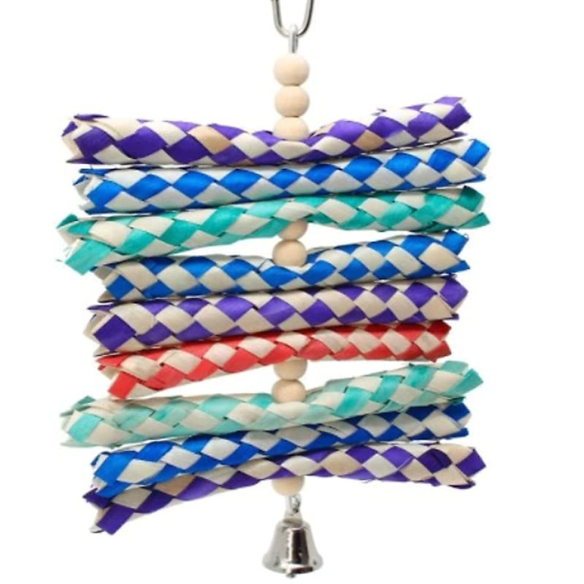 Hypeety Parrot Nibbling Toy Bird Toy Colorful Braided String