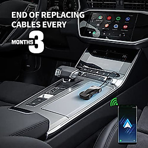 2023 Wireless Android Auto Adapter for 2016+ Factory Cars Converts Wired Android Auto to Wireless, Android Auto Dongle Wireless for Android 11+, USB A & C Plug and Play Bluetooth Android Auto Adapter