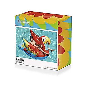 Bestway 41127 Peppy Parrot Ride-On Pool Inflatable, Red