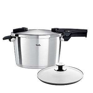 Fissler Vitaquick Premium Pressure Cooker Set, 8.5 Quart and Glass Lid