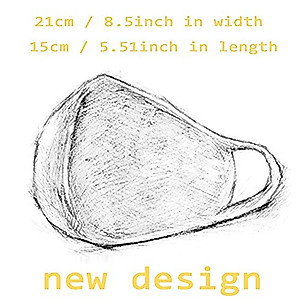 3 Pack Galaxy Dust Mouth Face Mask - Inner White Cotton - Dustproof Saw-Dust Washable - Reusable Comfy - Cotton Protective Breathable Soft Warm Windproof Face Protection for Man and Woman