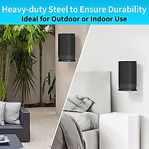 Yibracki Heavy-Duty Wall Mount Bracket for Sonos Move 2 and Move Mount Indoor/Outdoor Easy to Install Speaker Mount, Black