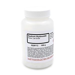 ALDON Innovating Science Lab-Grade Sodium Hydroxide Pellet, 100g - The Curated Chemical Collection