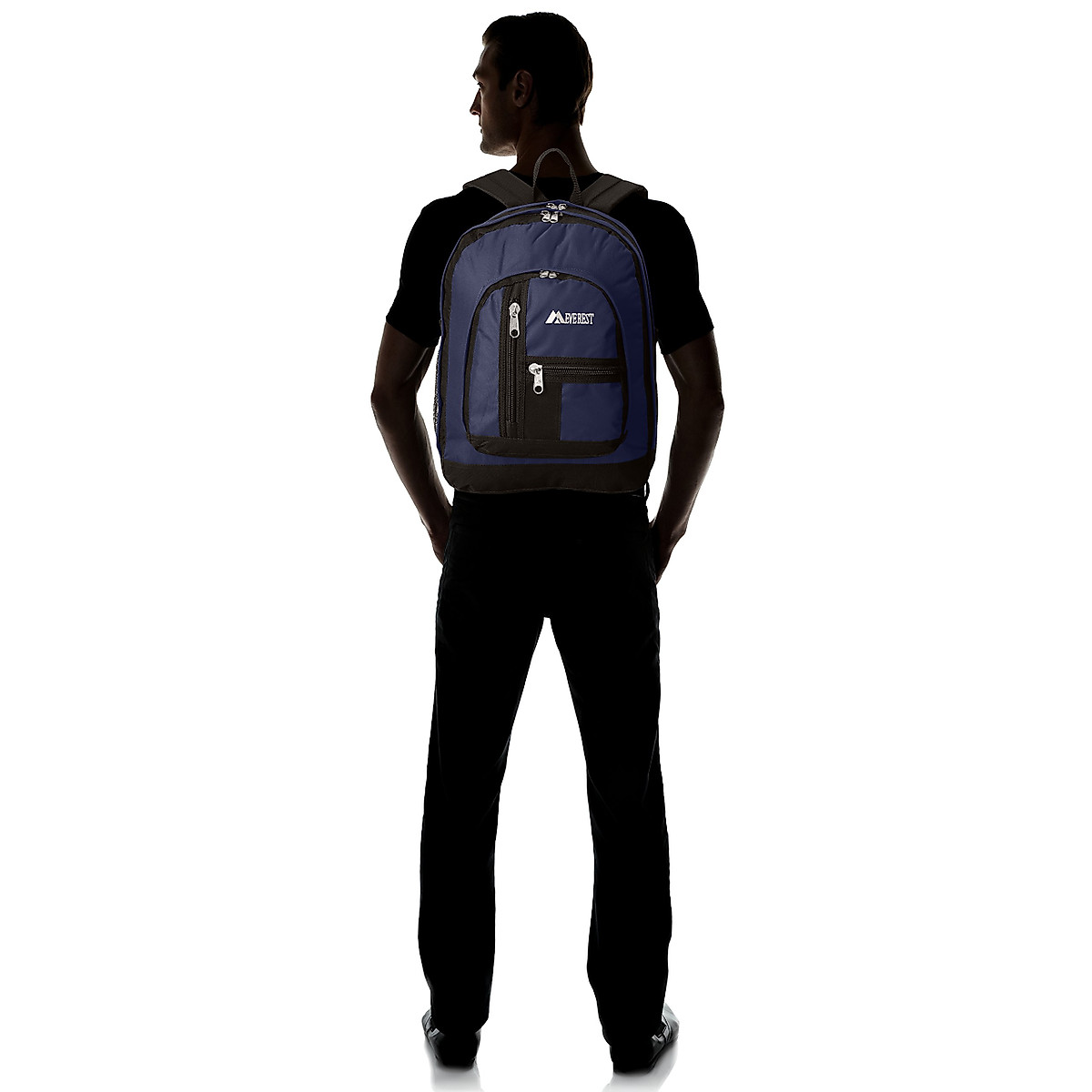 Everest Double Main Compartment Backpack, Navy, One Size