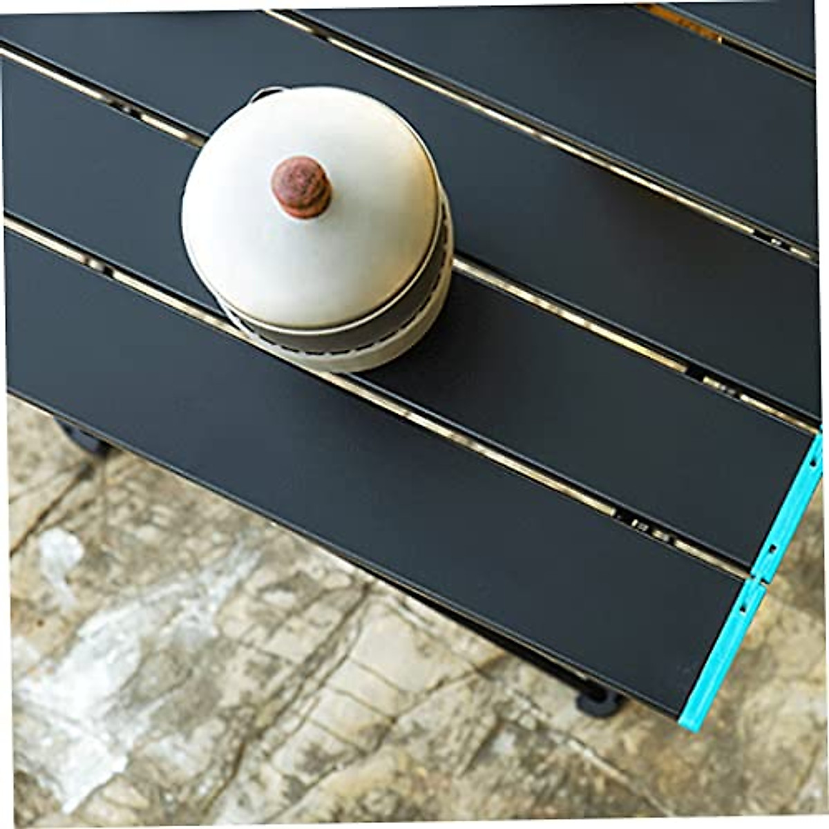 Tuimiyisou Mini Folding Table Portable Outdoor Aluminum Alloy Barbecue Table with Carry Bag for Camping Picnic Mountaineering (M) Fishing Supplies-Fishing Chair