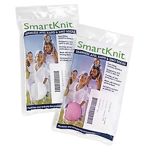 SMARTKNIT Seamless AFO Interface Socks 3 Pack - Child Regular - White