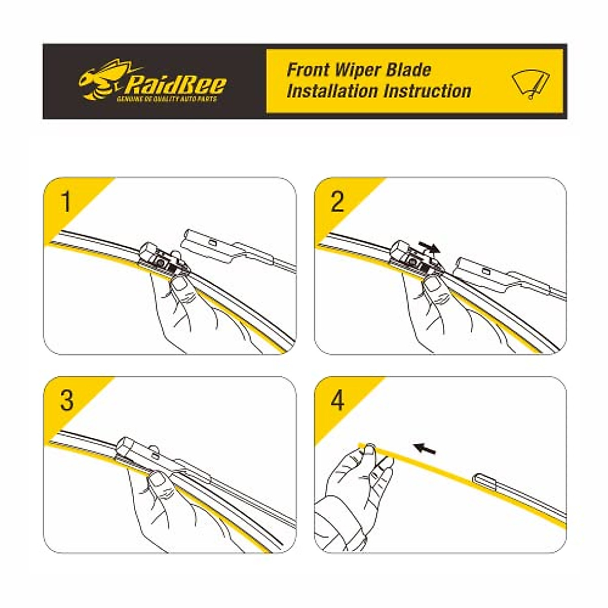 RaidBee Oem Windshield Wipers Blades Replacement for Volvo S60 2011-18,S80 16-07,V50 11-07,V60 18-13 Front Windshield Wipers for My Car,Automotive Replacement Windshield Wiper Blade 26"+20"