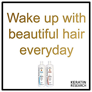 Sulfate Free Shampoo & Conditioner 2x 1000ml Bottles Value Set infused with Moroccan Argan Oil, By Keratin Research post treatment shampoo