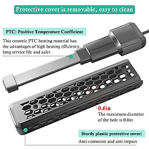 HITOP Aquarium PTC Heater with Controller: 200W 300W 400W Digital Heater for Fish Tank and Turtle Tank 40-100Gallon, with Protective Cover