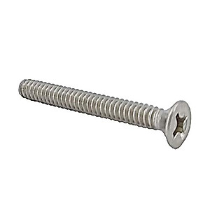 FixtureDisplays® 6-32 X 1-1/8" Stainless Flat Head Machine Screws, Full Thread, Phillips Drive, Stainless Steel 18-8, Machine Thread 314899-NPF