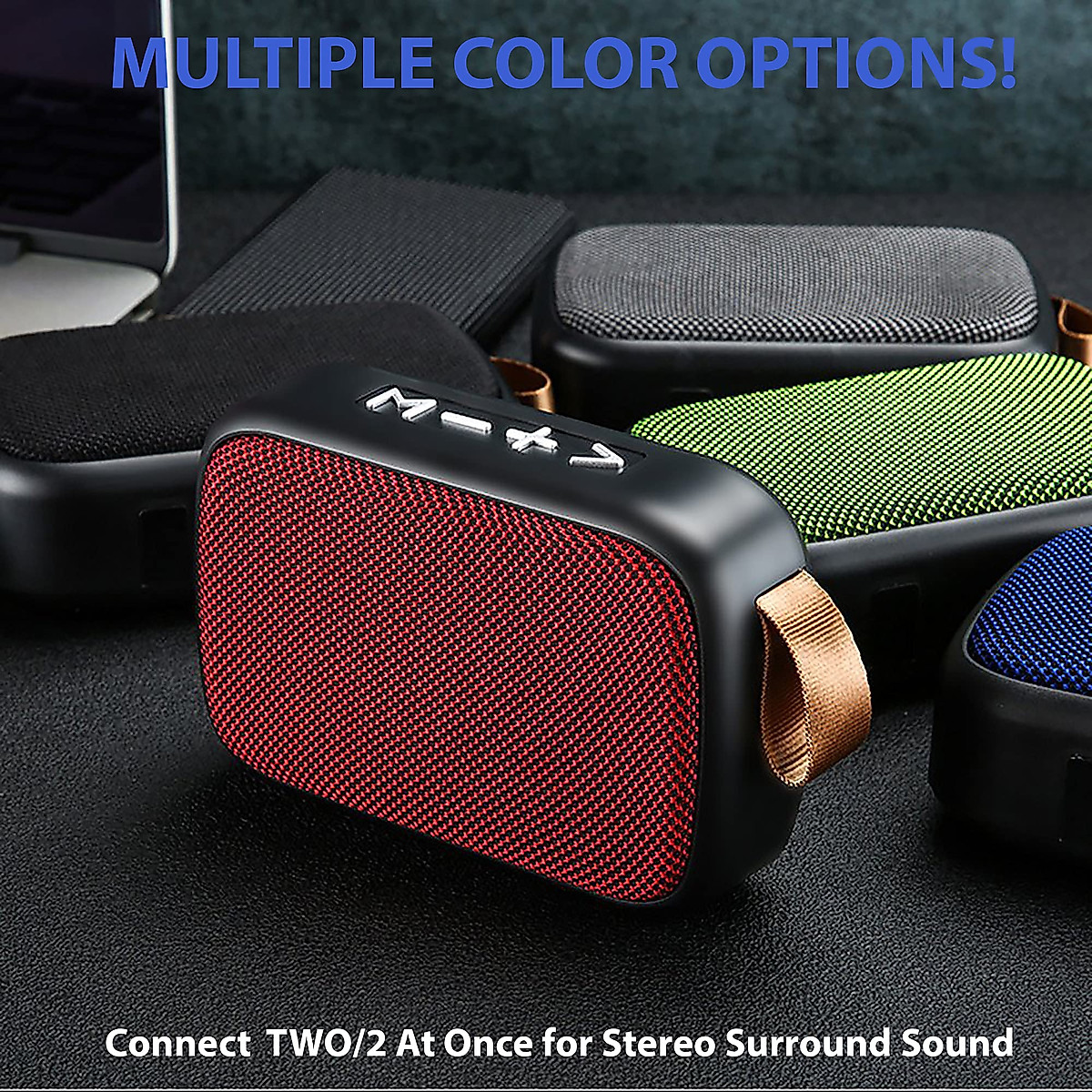 Tek Styz Speaker Compatible with Your Bose Earbuds 500 True Fabric Design 3W Playtime 6H Indoor, Outdoor Travel (Black)