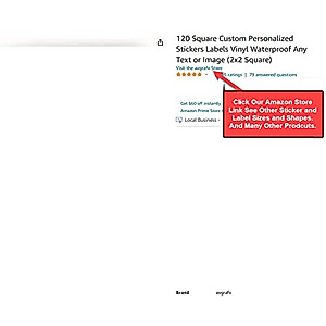 150 avgrafx Custom Stickers Personalize Your own Business Stickers Labels Vinyl Round Waterproof Your Text Text, Image, Business Logo Great for Cups Food Contains Bags Restaurants and bakery (1.5 x1.5 Round)