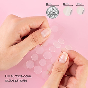 Hanhoo Blemish Patch, 432 Count, 12 Pk, Hydrocolloid Pimple Patches, Shrinks Pimples, Protects from Finger-picking and Dirt, Absorbs Fluid, Acne Spot Patches, Invisible Pimple Patches, Korean Skincare