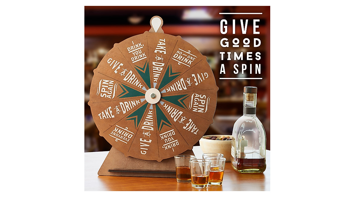 Hammer + Axe Vintage Drinking Wheel Game for Parties and Tailgates