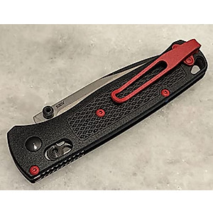 Titanium Deep Pocket Clip & Handle Screws For Benchmade Bugout 535 & Bailout 537