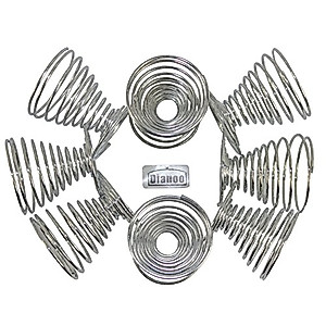 Dianoo Stainless Steel Egg Holder, Spring Wire Tray Boiled Egg Cups Holder Stand Storage, 8PCS, Silver