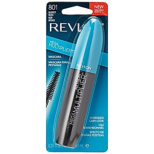 Revlon Mega Multiplier Mascara, Blackest Black, 0.28 Fluid Ounce