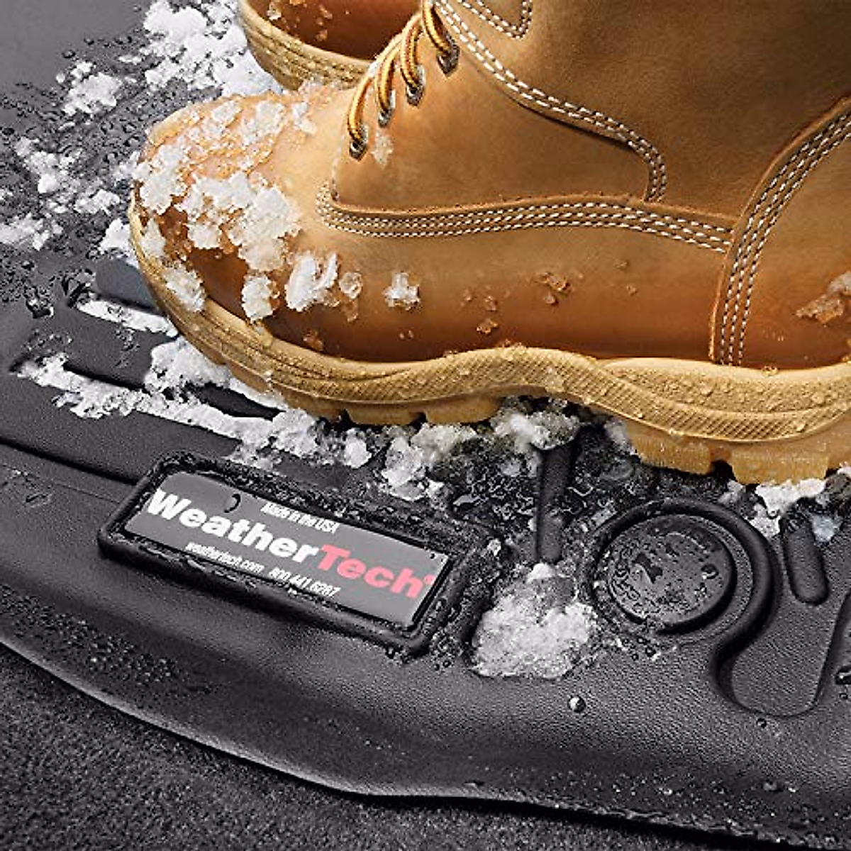 WeatherTech Custom Fit FloorLiners for Sonata, Sonata Hybrid, Optima, Sonata Plug-in Hybrid - 1st & 2nd Row (44666-1-2), Black