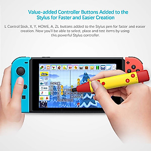 DarkWalker Stylus Touch Pen Wireless Bluetooth Game Controller, Stylus for Nintendo Switch Super Mario Maker 2