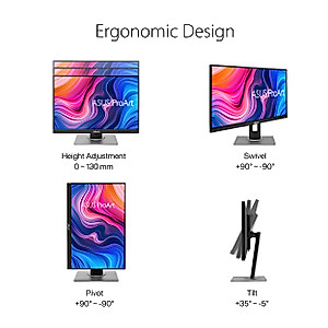 Asus ProArt Display PA248QV 24.1 inches WUXGA (1920 x 1200) 16:10 Monitor (Renewed)