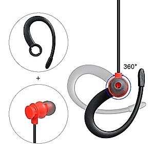 UAYESOK Surveillance Kit Earpiece for 2 pin Kenwood Two Way Radio for Baofeng UV-5R BF-888s BF-F8HP UV-82 UV-82HP Retevis H-777 RT21 RT22 RT26 RT68