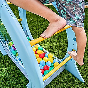 KidKraft Shark Escape Outdoor Toddler Climbing Toy with Ocean Theme Helps Build Gross Motor Skills, Gift for Ages 3-5