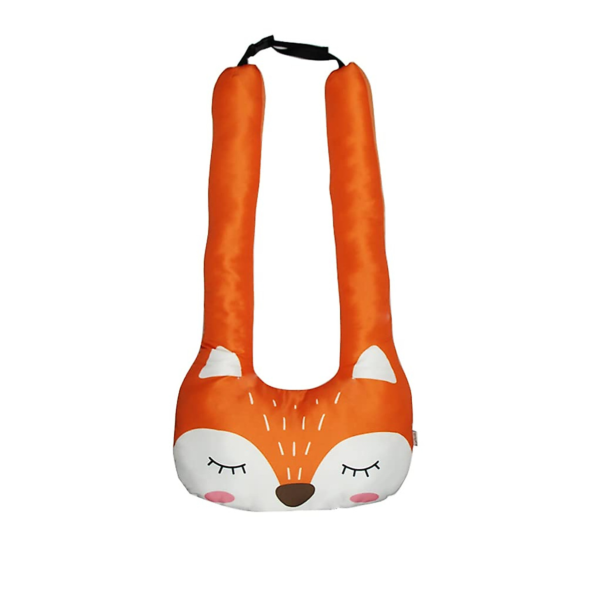 KAKIBLIN Multifunctional Portable Nursery Pillows for Car Seat, Head Support Stroller Pillow, Soft Organic Cotton Toddler Pillows for Sleeping and Feeding, Perfect for Travel, Toddler Cot,Orange