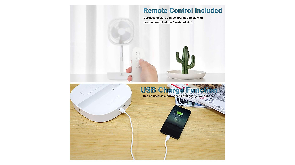 Portable USB Rechargeable Desk Fan - Stay Cool Anywhere