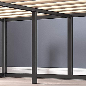 ZINUS Joseph Metal Platforma Bed Frame / Mattress Foundation / Wood Slat Support / No Box Spring Needed / Sturdy Steel Structure, King