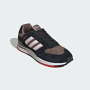 adidas Men's Run 80s Sneaker, Earth Strata/White/Bright Red, 8.5