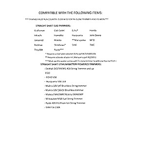 Tri-clone Trimmer Head Metal Blade Weed Wacker and Brush Cutter Attachment | Compatible with Most Straight Shaft String Trimmers