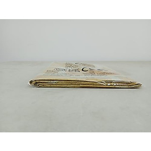 4Pcs Yellow Brick Tablecloths Brick Wall Table Covers Rectangular Brick Backdrop Decoration for Kitchen Halloween Thanksgiving Wizard Princess Holiday Party Supplies, 51 x 86.6 Inch (Yellow Brick)