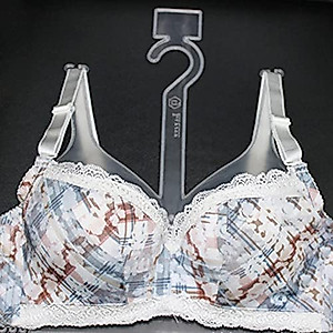 PETSOLA 5 Pieces Clear Bras Display Stand Multipurpose Bras Hangers for Shop Bathroom Home Organization