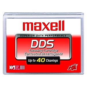 MAXELL 186990 4mm DDS-1234 Cleaning Cartridge 40 pass - NEW - Retail - 186990