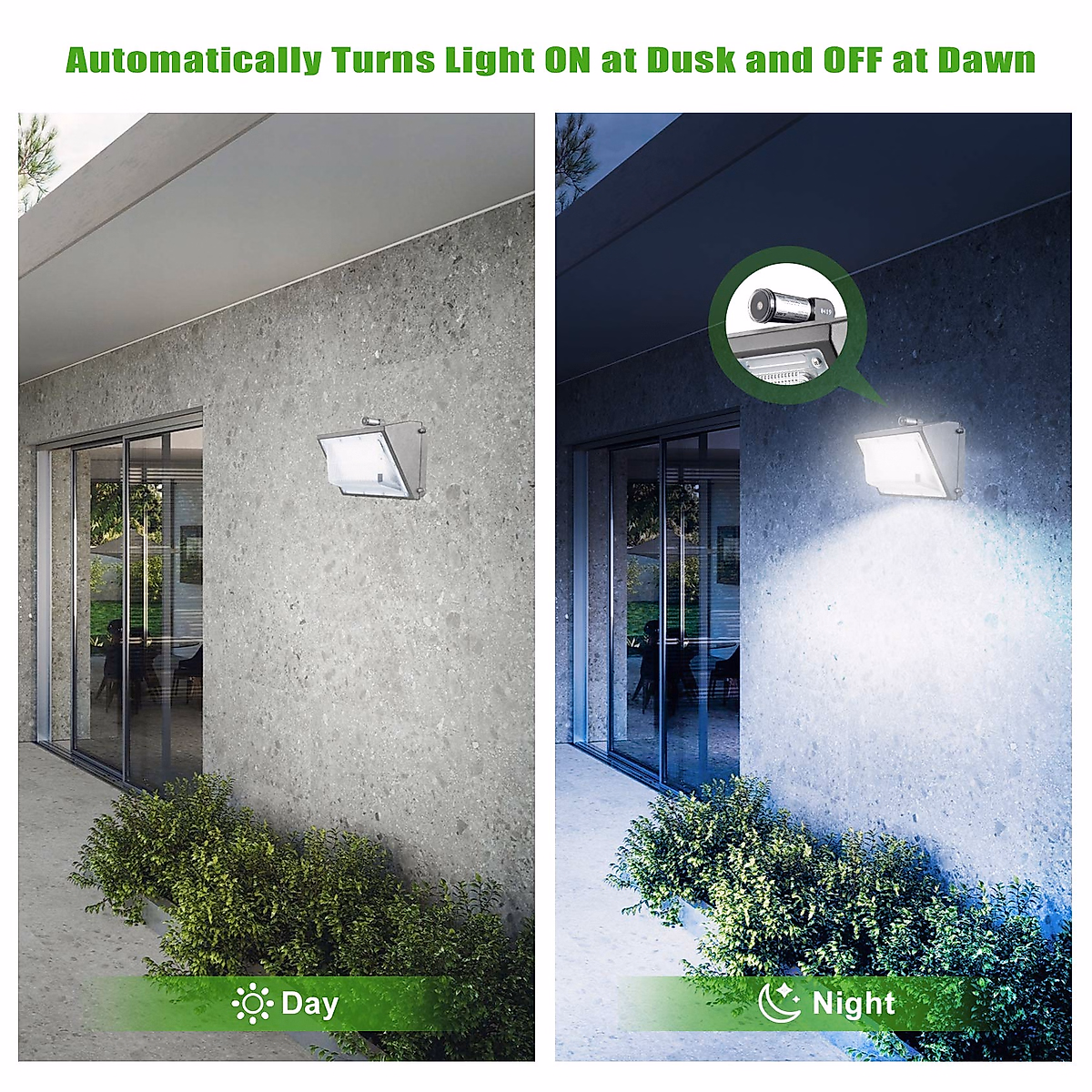 2-Pack, Dusk to Dawn/Day Night Sensor, Photoelectric Switch, Photo Cell Sensor, 110V/120V/220V/240V Input, UL Listed, IP65 Water-Resistant, Photocell for Outdoor Light